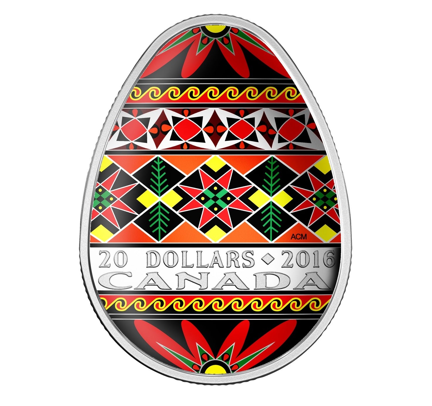 1 oz Traditional Ukrainian Pysanka Egg Silver Coin – Merchantman & Sons