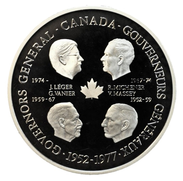 First Four Canadian Governors General 25th Anniversary Silver Coin ...